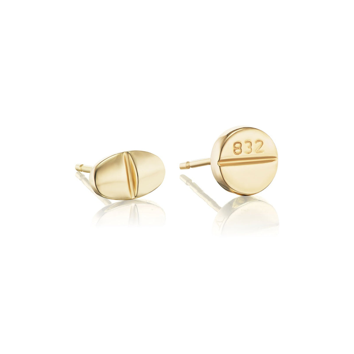 Gold Benzo Stud Earrings – Jones & Daughters