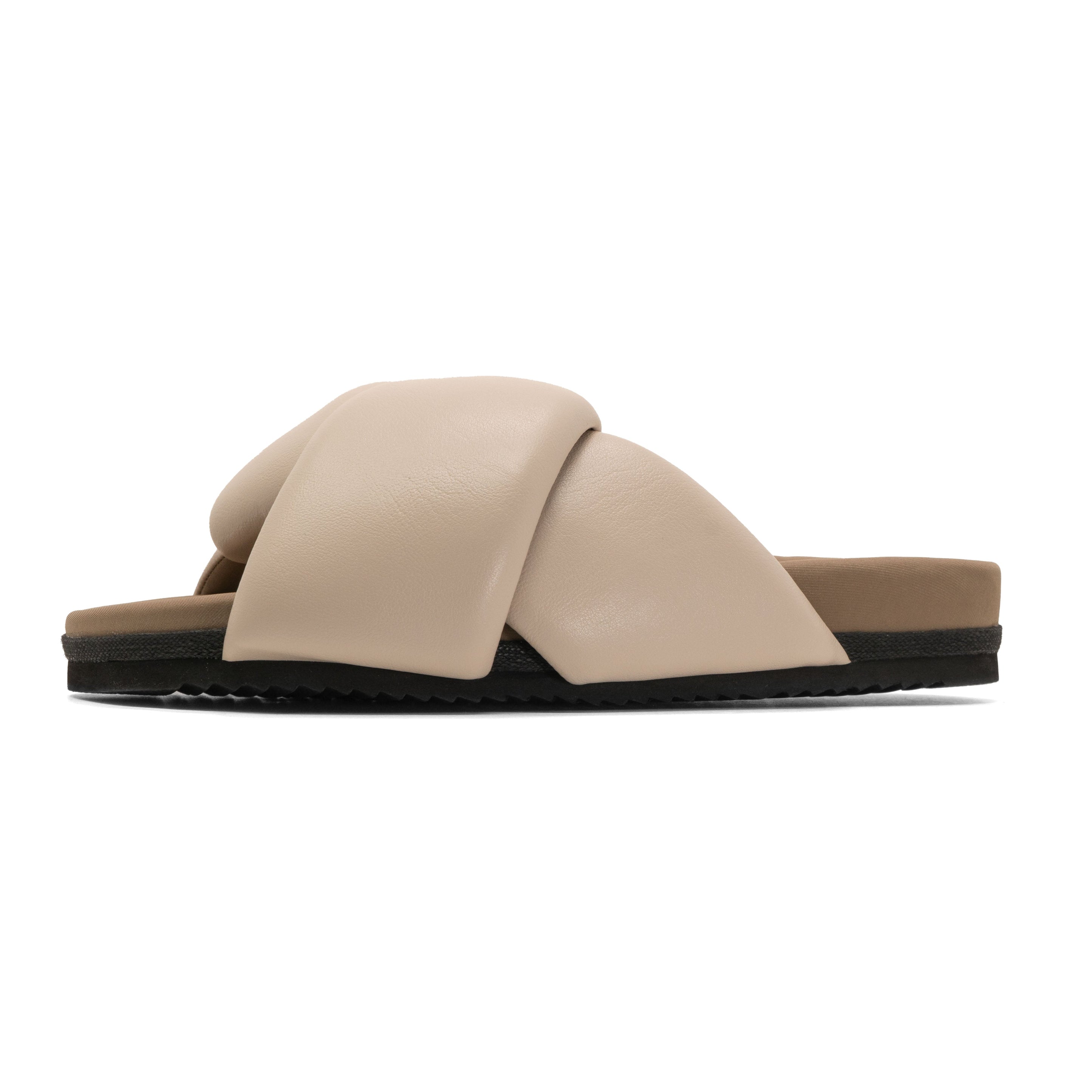 ROAM - Foldy Puffy Sandals - Cement Vegan Leather – Jones & Daughters