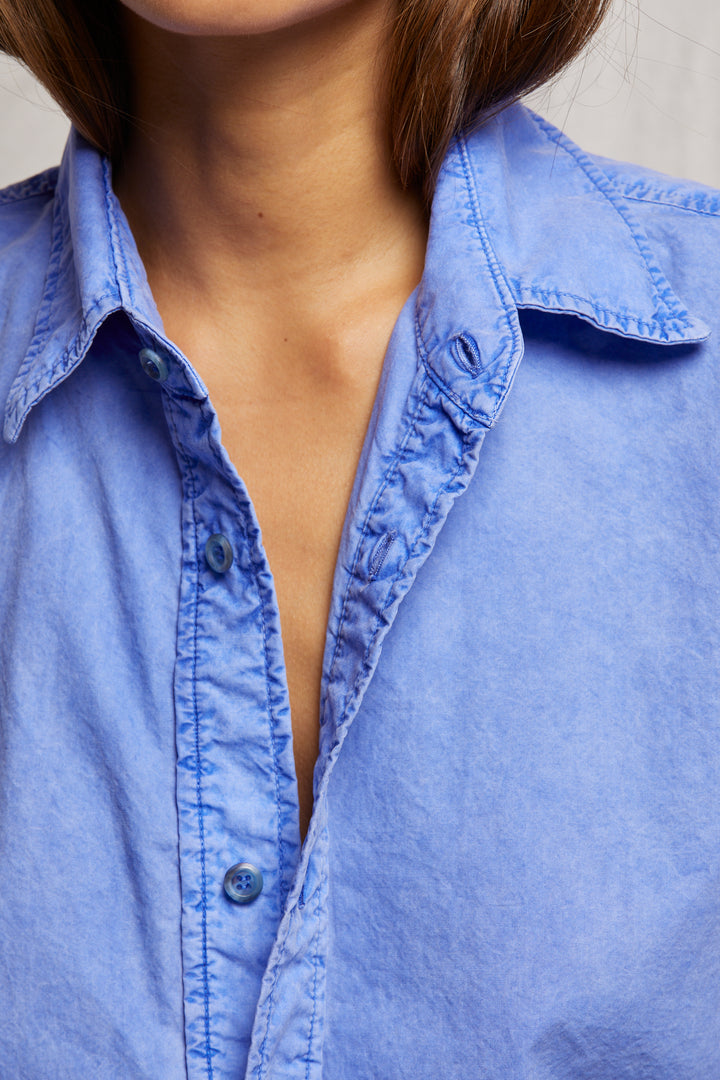 PerfectWhiteTee - James Poplin Button Down - Violet Blue – Jones ...