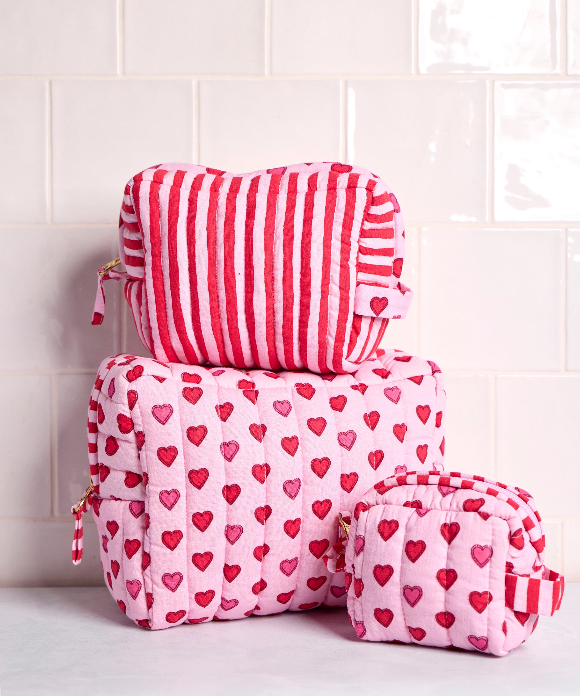 Mini Candy Hearts - Three's Best Pouch Set - Pink Macaron – Jones ...