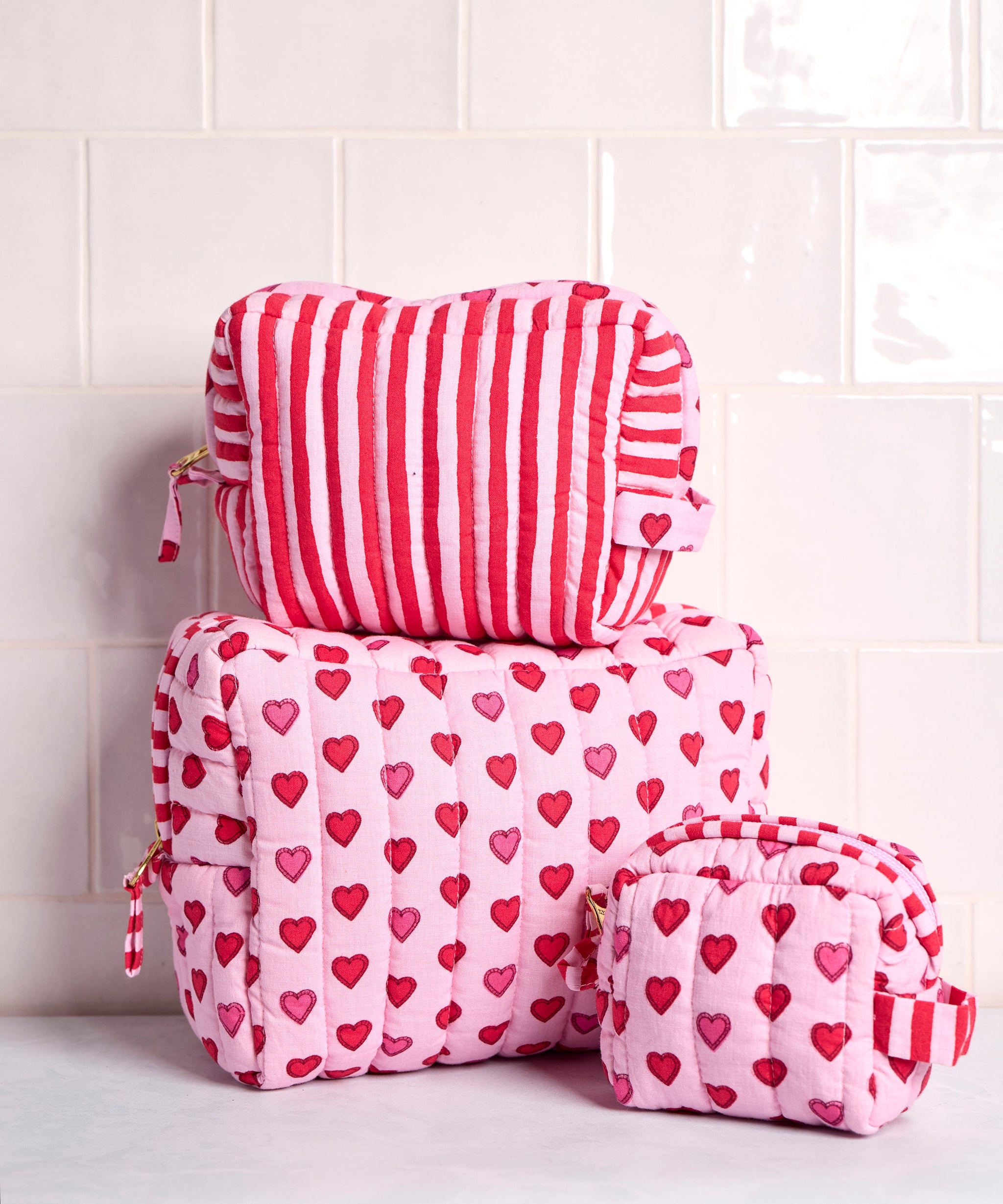 Mini Candy Hearts - Three's Best Pouch Set - Pink Macaron – Jones ...