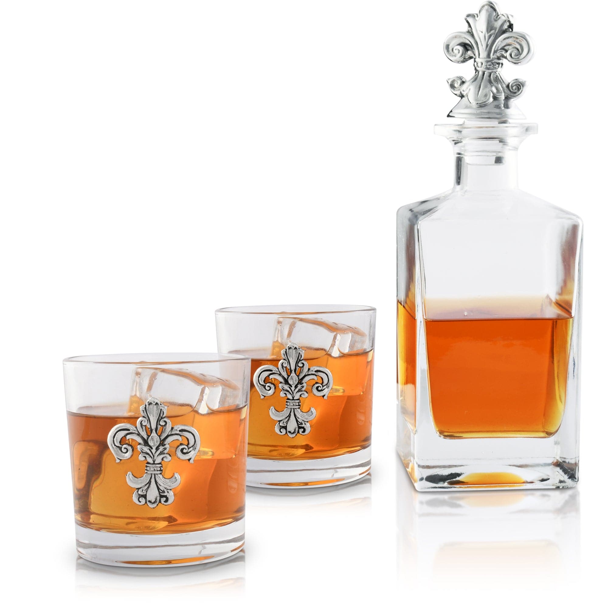 Fleur-de-lis Decanter Set with Glasses – Jones & Daughters