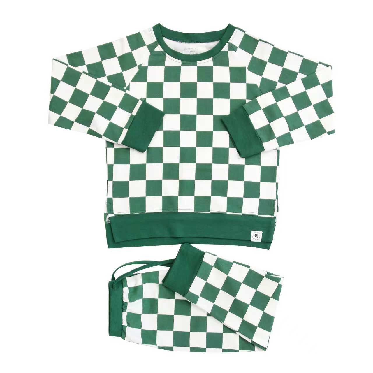 Checker Greatest Green Crew Neck Jogger Set – Jones & Daughters