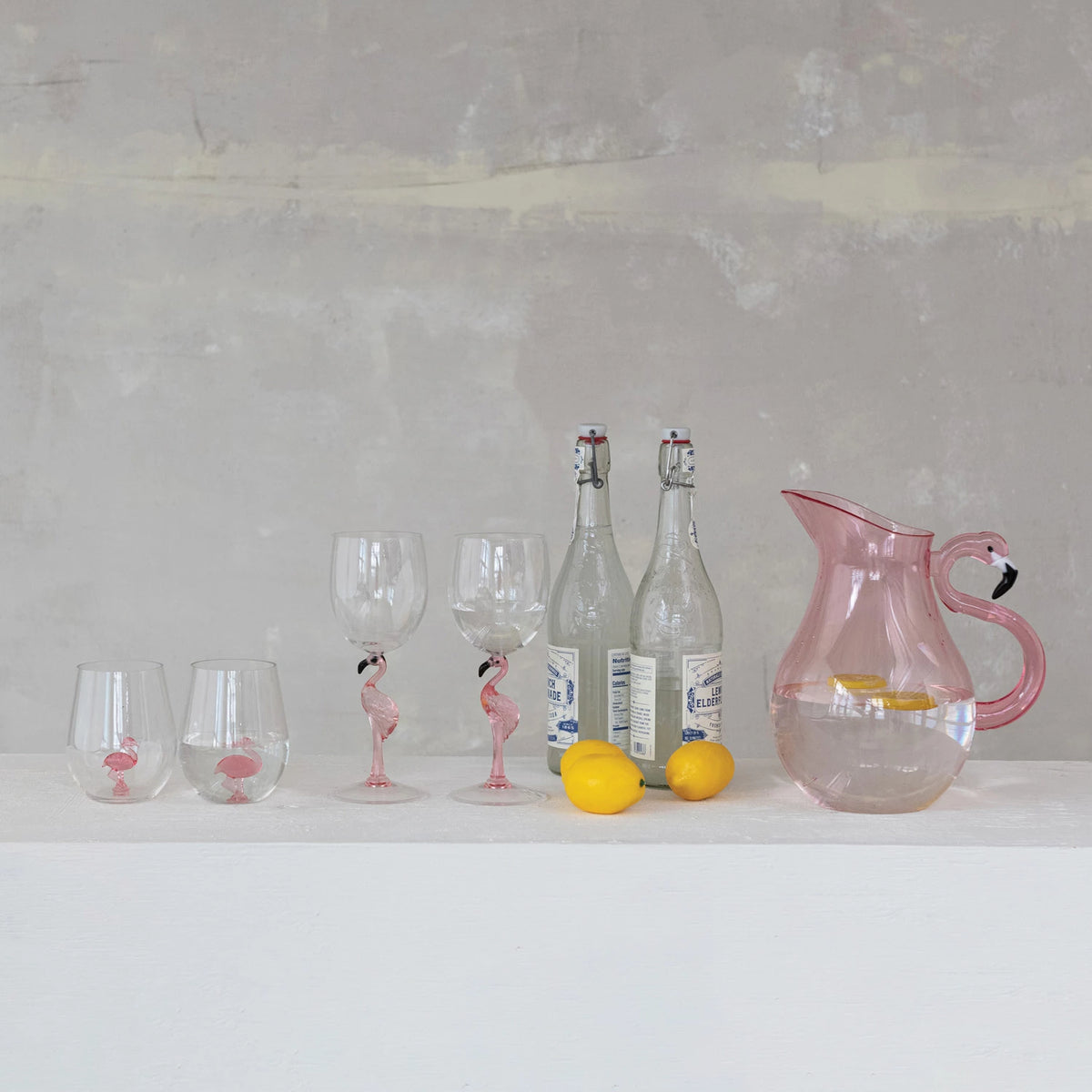 Acrylic Pitcher with Flamingo Handle – Jones & Daughters